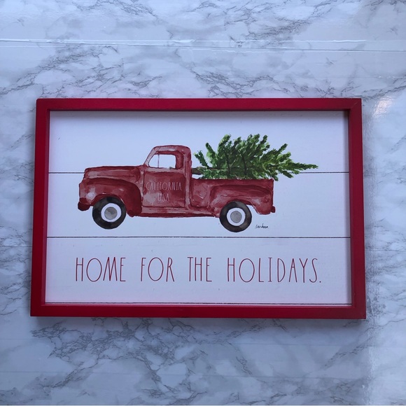 Rae Dunn | Holiday | Rae Dunn Large Home For The Holidays Red Truck ...